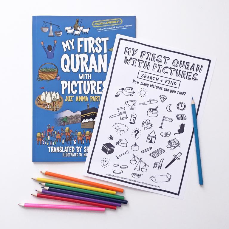My First Quran With Pictures | BOOK REVIEW • Little Wings Creative ...